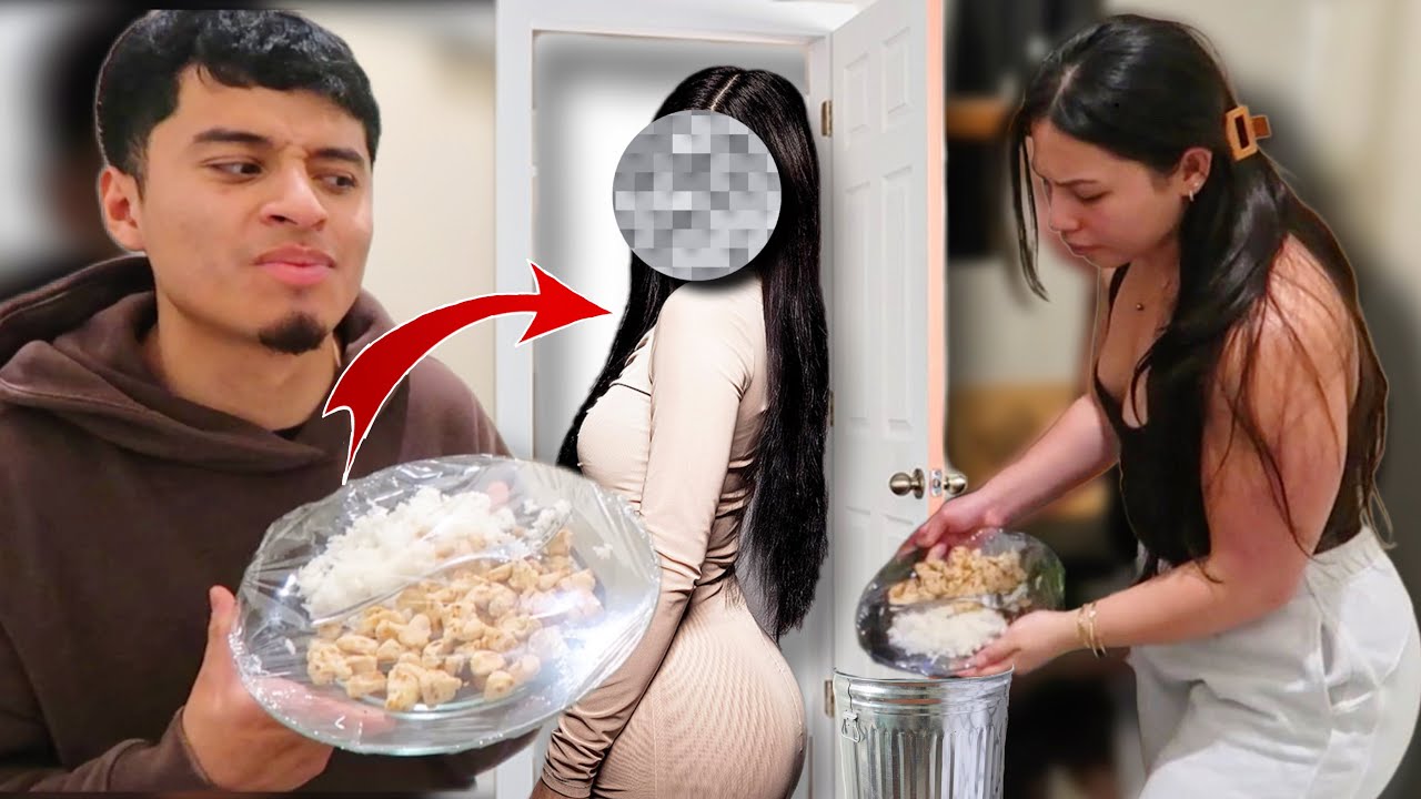 FLIRTY NEIGHBOR COOKED ME FOOD PRANK ON GIRLFRIEND *SHE SNAPS* - YouTube