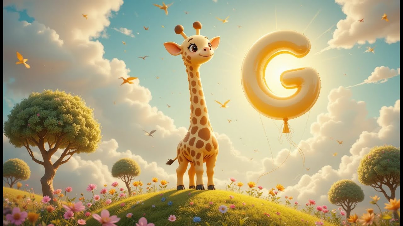 G Is for Giraffe - ABC Song for Kids | Learn Alphabet with Animals ...