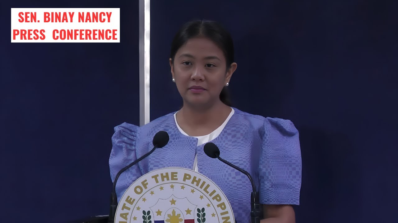 SEN. NANCY BINAY NAG PRESS CONFERENCE TUNGKOL SA HIDWAAN NILA NI SEN ...