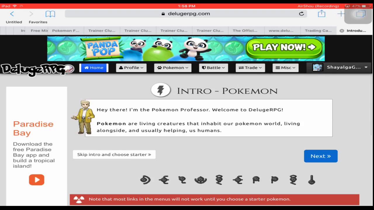 Deluge RPG Ep.1 - First Pokemon! - YouTube