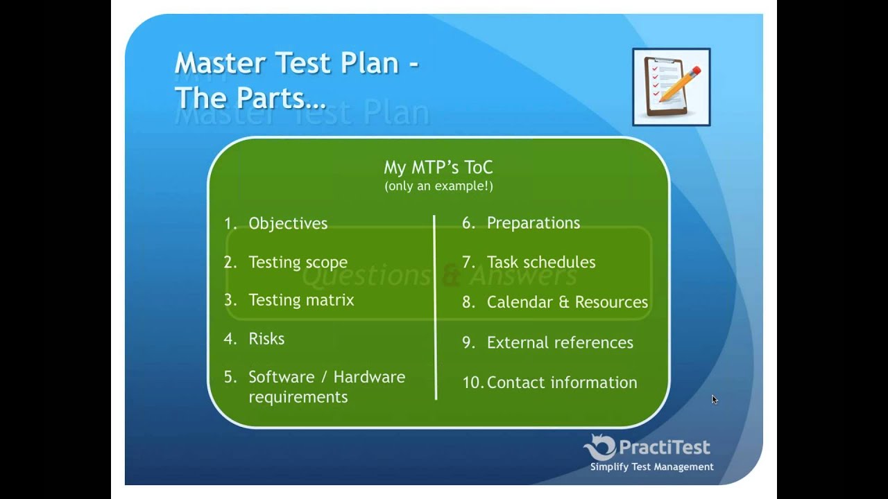 Master Test Plan PractiTest Webinar YouTube Master Test Plan PractiTest Webinar YouTube