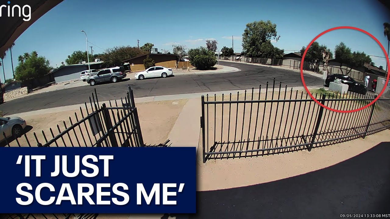 Ring Doorbell captures Phoenix drive-by shooting - YouTube