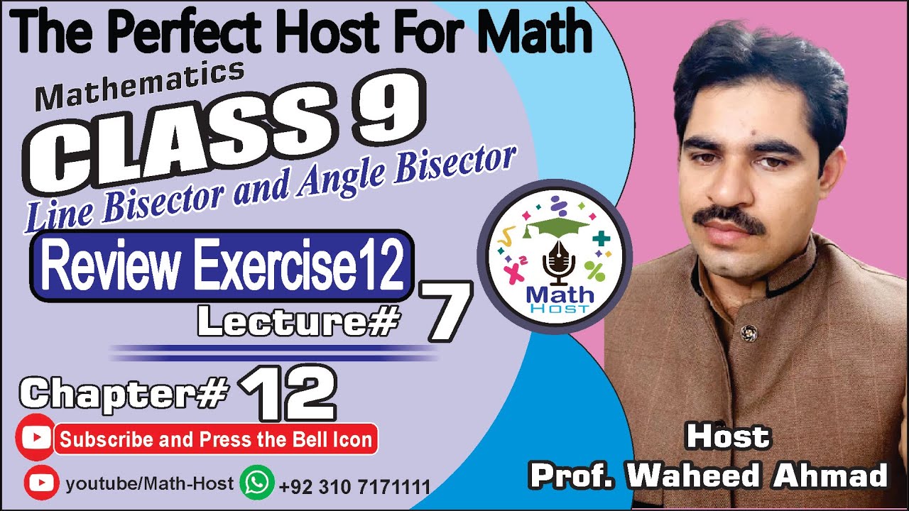REVIEW EXERCISE 12 CLASS 9 MATH || MATHS HOST - YouTube