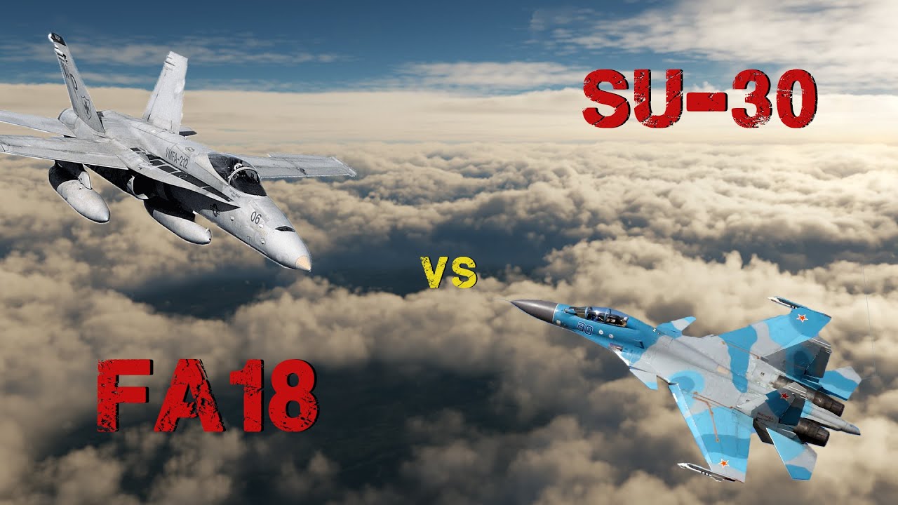 F18 vs Sukhoï 30 ! Training BVR + Tacview - YouTube