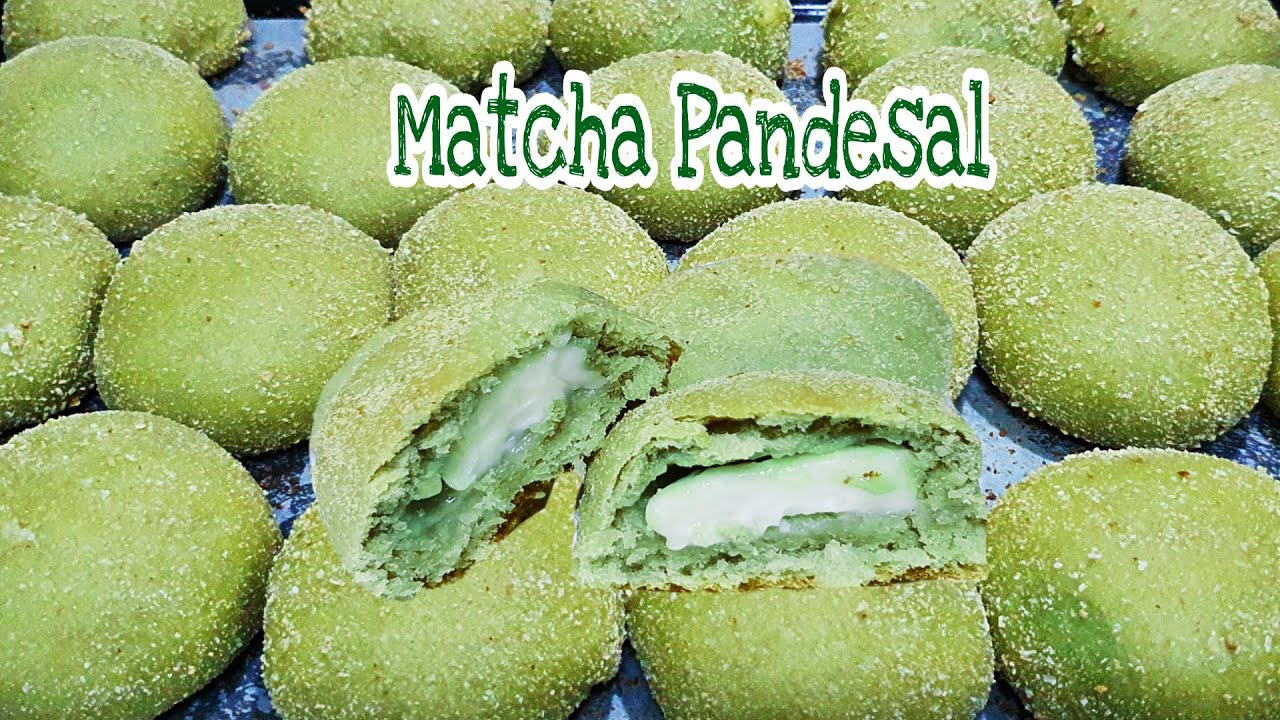 Matcha Pandesal Recipe / Matcha Pandesal with Matcha Spread and Cream ...