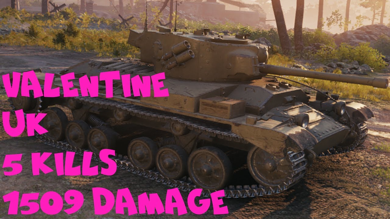 Valentine UK 5K 1509D: Tier III: World Of Tanks: WOT Scraps - YouTube
