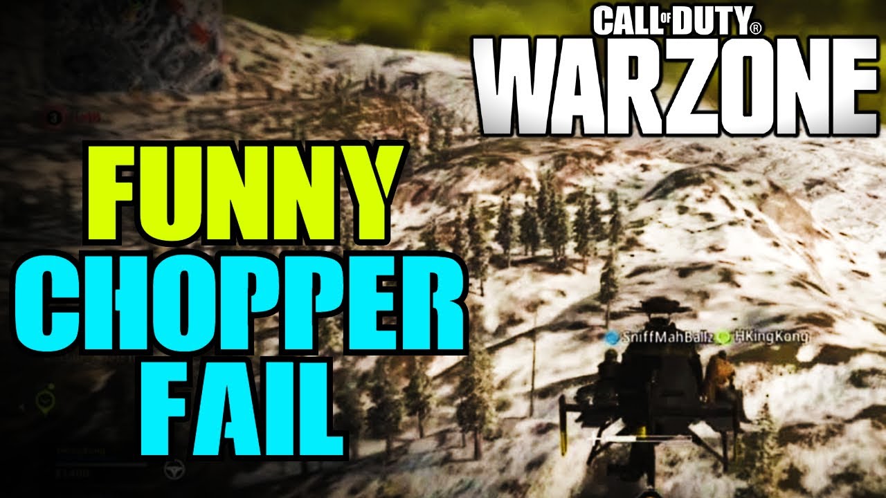 FUNNY HELICOPTER FAIL (Call of Duty Warzone Gameplay) - YouTube