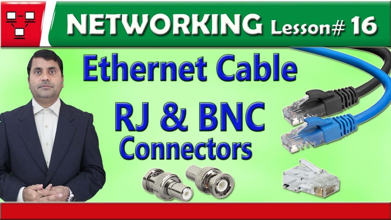 Computer Networking Lesson-16 | Ethernet Cable & Port | RJ Connector ...
