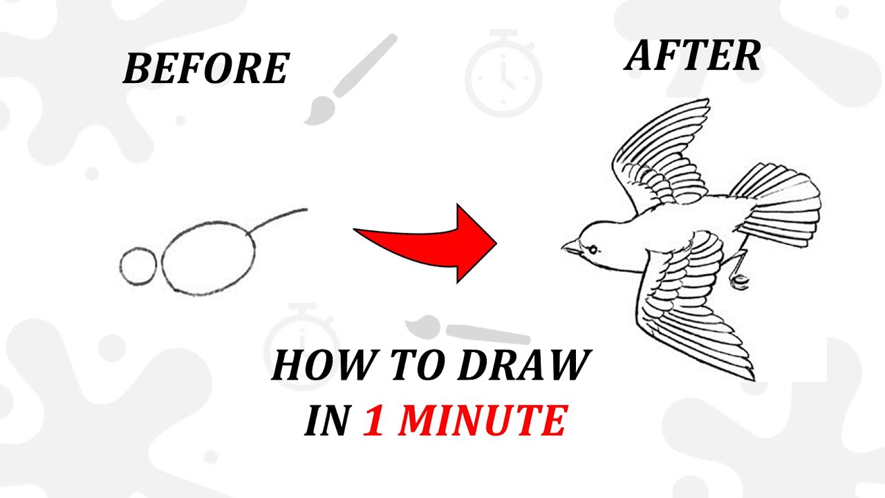 4. How to draw a bird ( sparrows ) #drawing #howtodraw #canva #art # ...