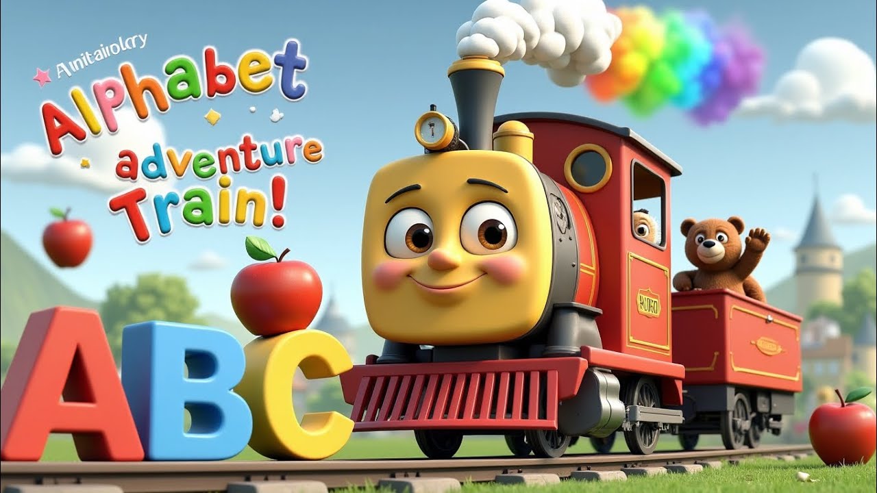 Alphabet Adventure Train 🚂 | ABC Song for Kids | Learn Letters A to Z ...