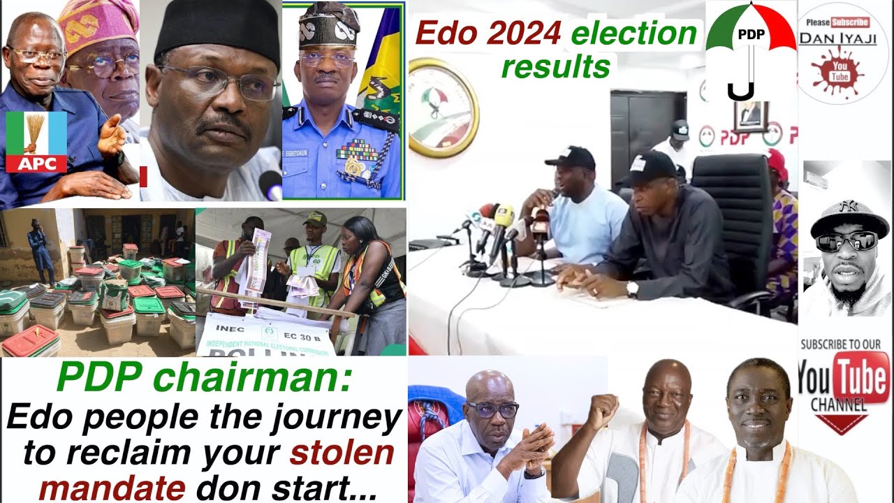 PDP chairman, Edo people the journey to reclaim your stolen mandate don ...