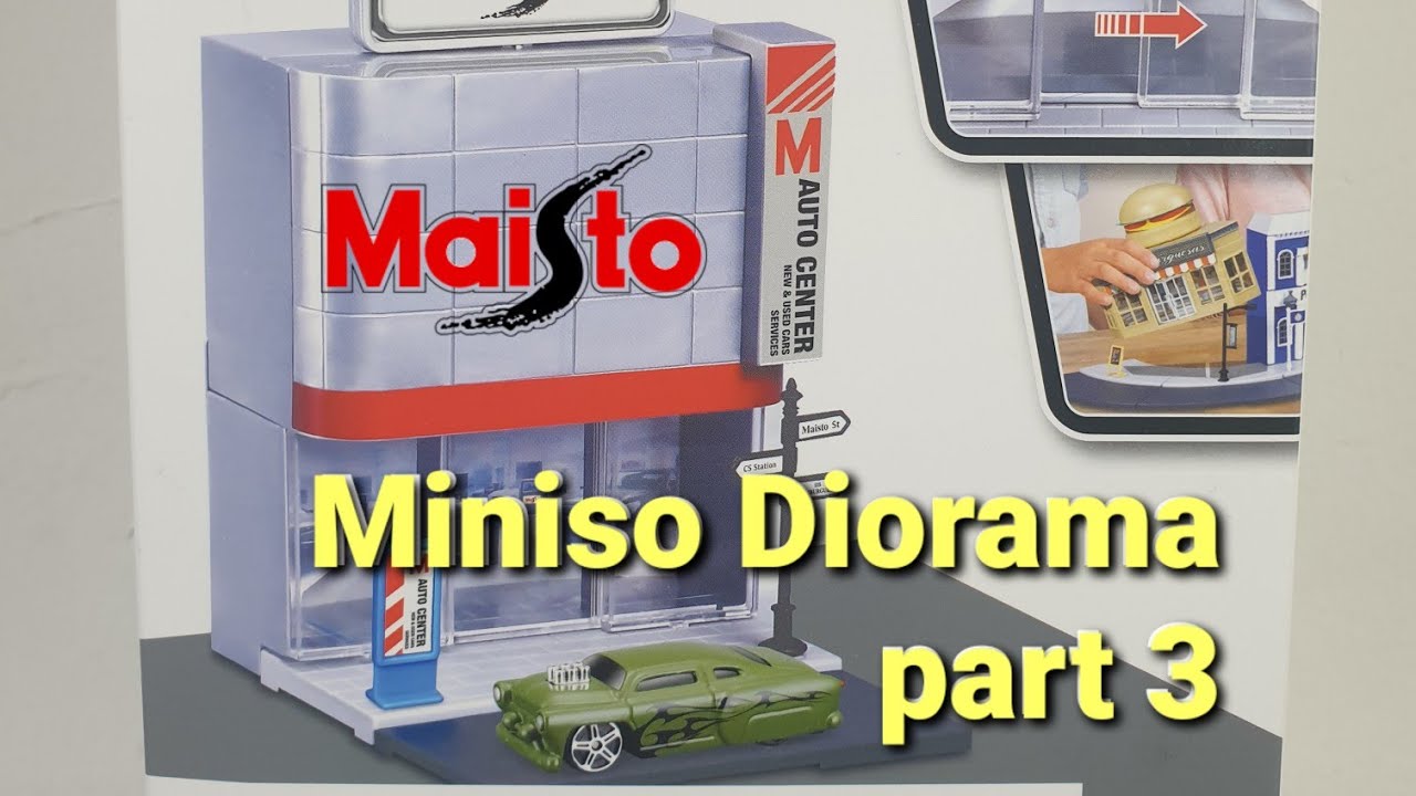 REVIEW Diorama Miniso Auto Center by Maisto | part 3 - YouTube