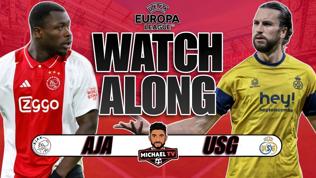UEFA Europa League Live | Ajax 1-2 Union | Watch Along - YouTube