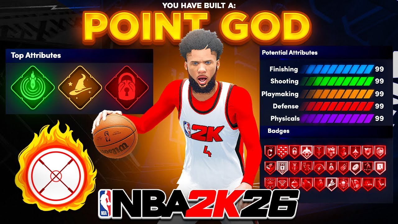 BEST GAME BREAKING GUARD BUILD in NBA 2K26! *NEW* POINT GOD BUILD is ...