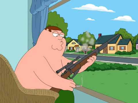 Peter Griffin Snipes Hank Hill - YouTube