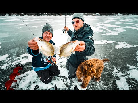 Finding Ice Crappies With Uncut Angling