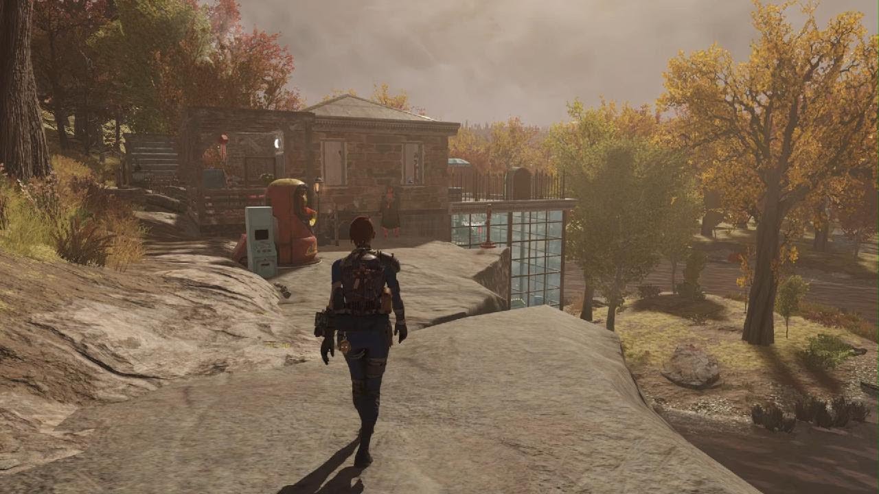 Fallout 76 Waterfall Cabin. - YouTube