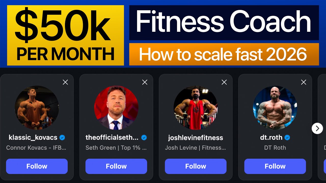How To Make $50k Per Month as a Fitness Coach - YouTube