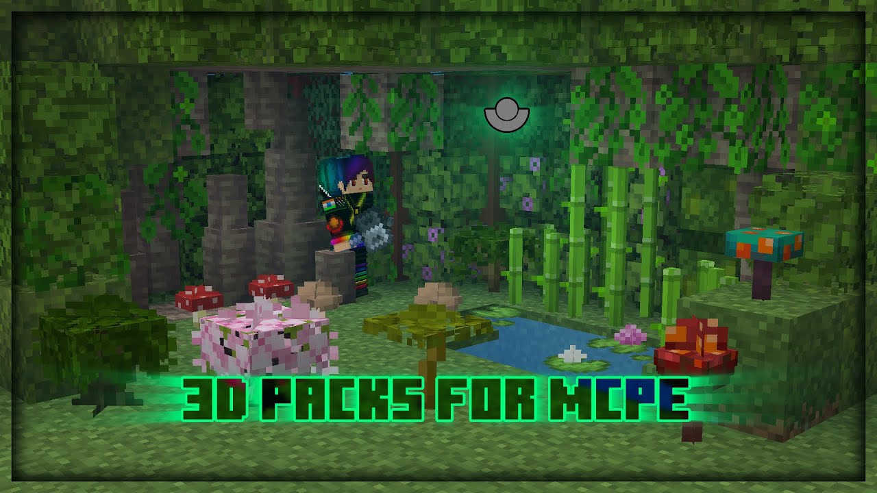 3D Pack MCPE - YouTube
