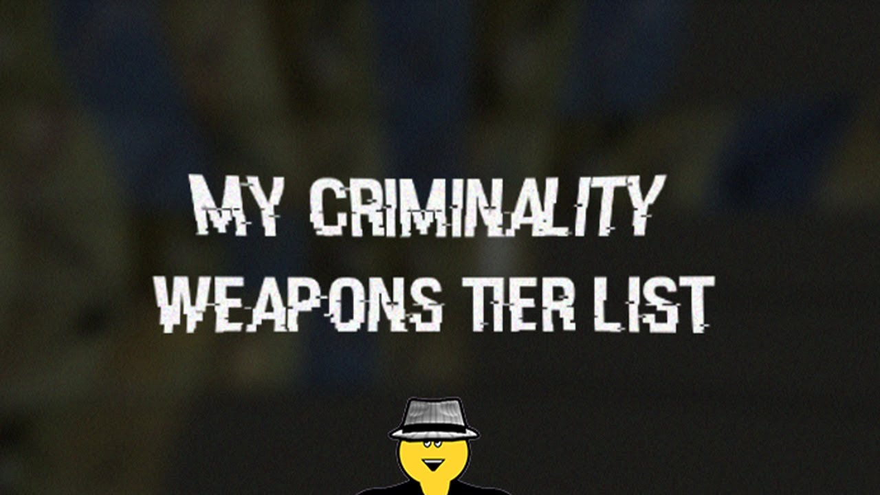My Roblox Criminality Weapons Tier List - YouTube