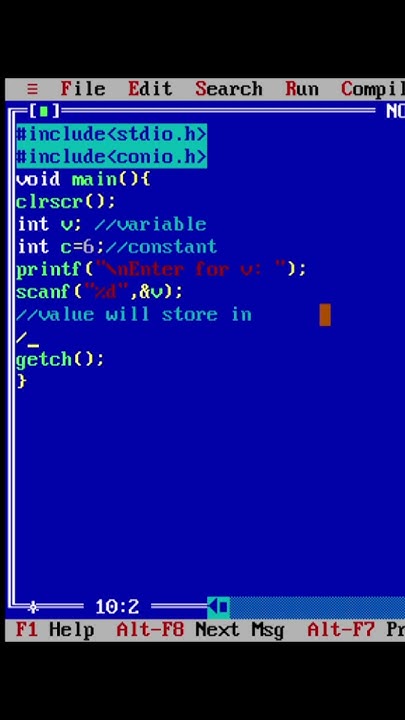 constant in c programming | variables in c programming #shortsvideo # ...
