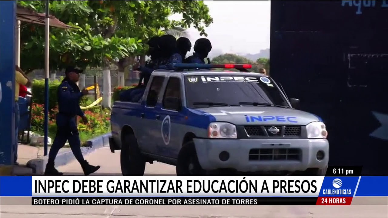 INPEC debe garantizar la educación de reos que estén estudiando y sean ...