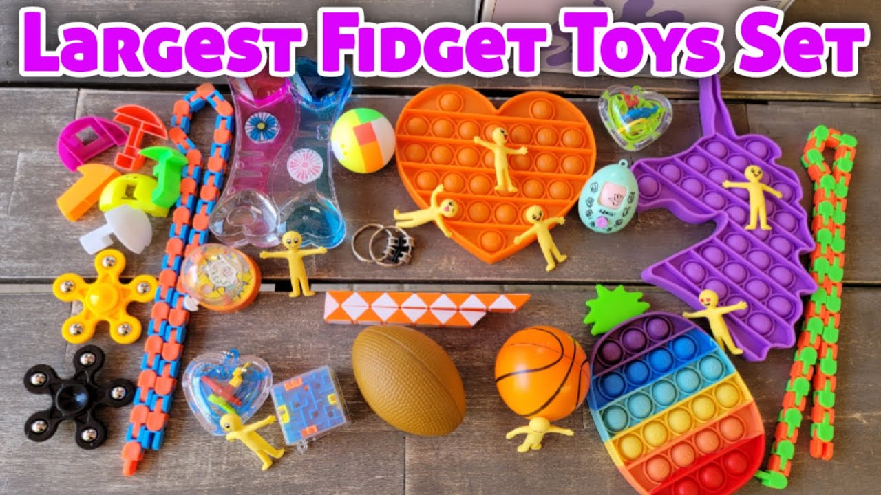 Largest Fidget Toys Set Satisfying Unboxing Video | No Talking - YouTube