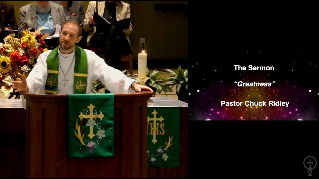 9/22/2024 - Pastor Ridley gives a message called, “Greatness” - YouTube