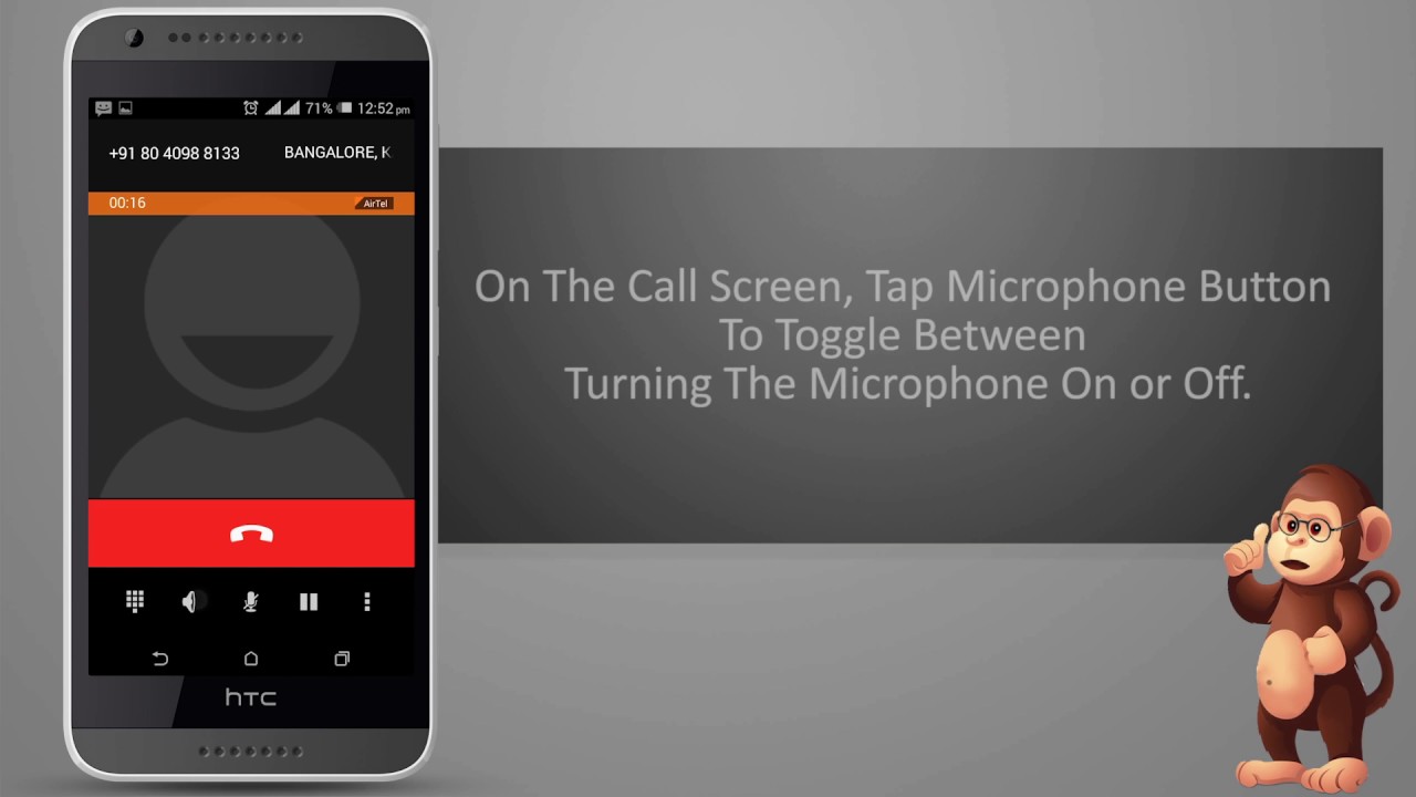 How To Mute Microphone During A Call ON smart phones user guide support ...