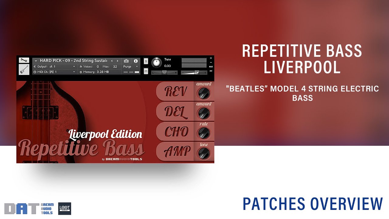 Repetitive Bass Liverpool // Electric Bass Sample Library for Kontakt ...