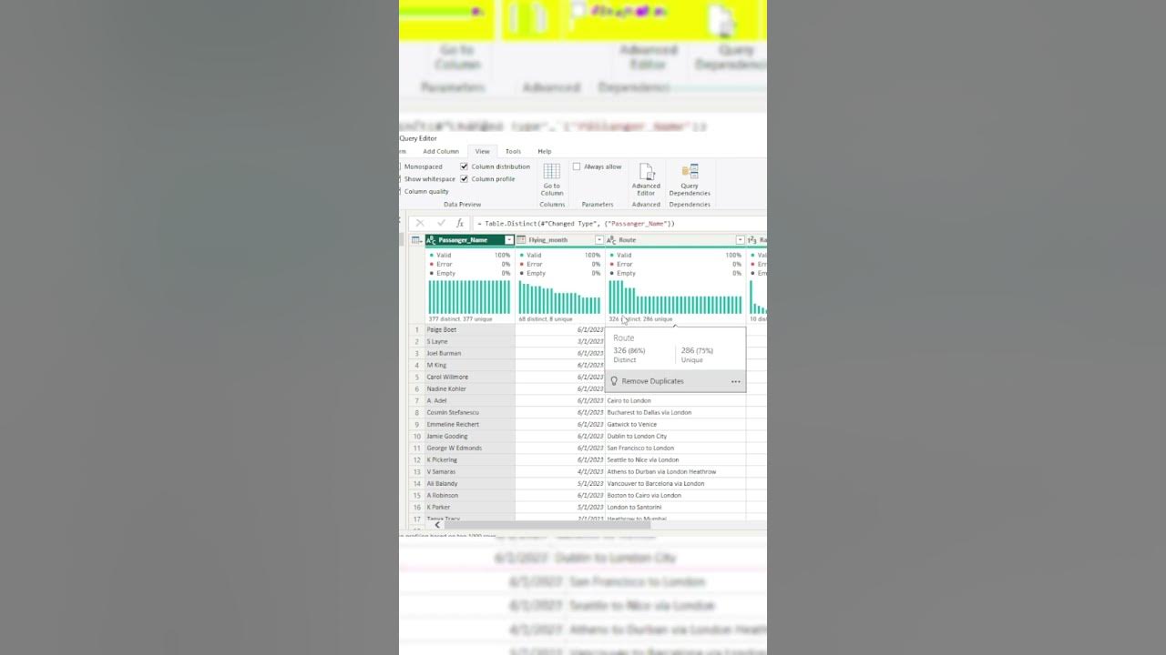 Remove Duplicates From Power Bi Powerbi Datacleaning Youtube