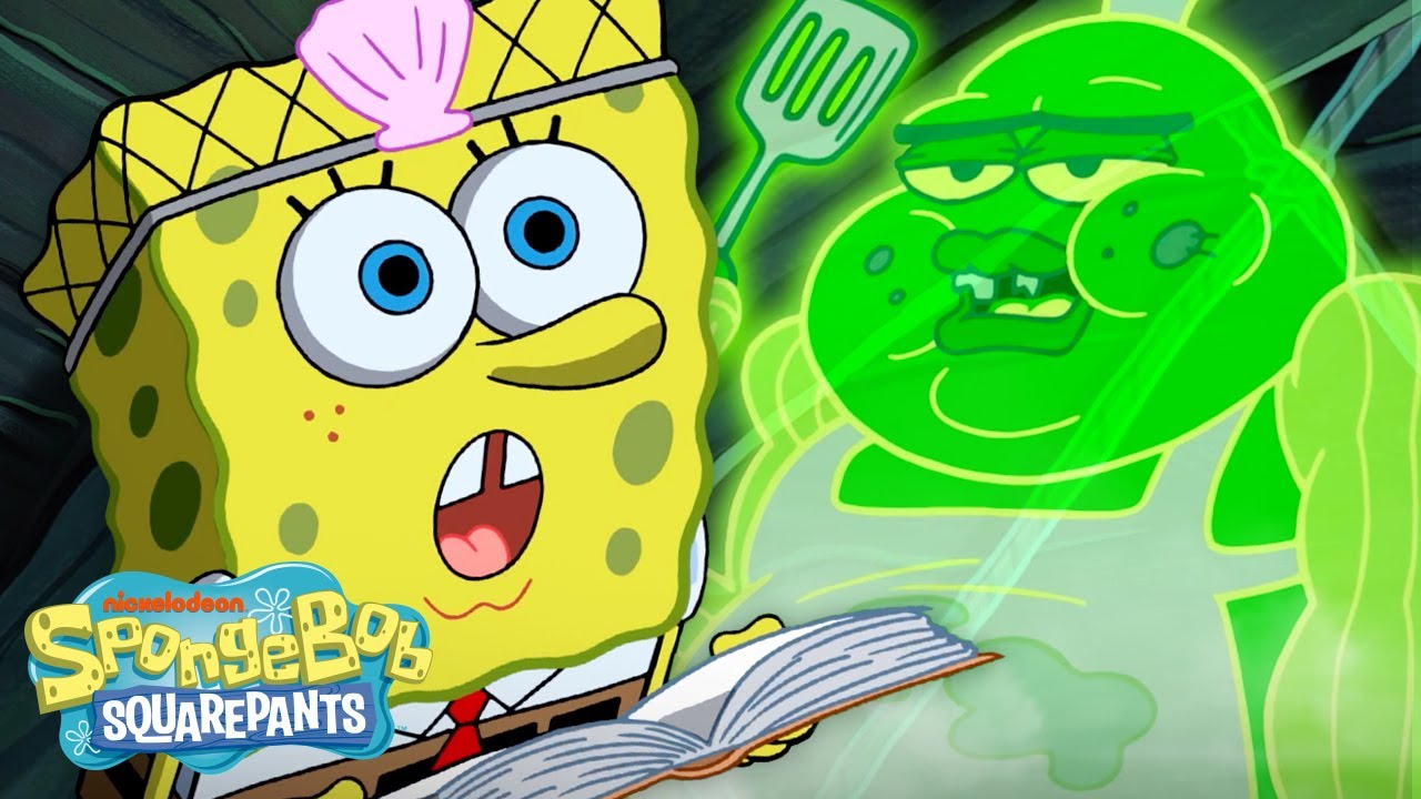 SpongeBob Summons a Ghost 👻 | Full Scene | @SpongeBobOfficial - YouTube