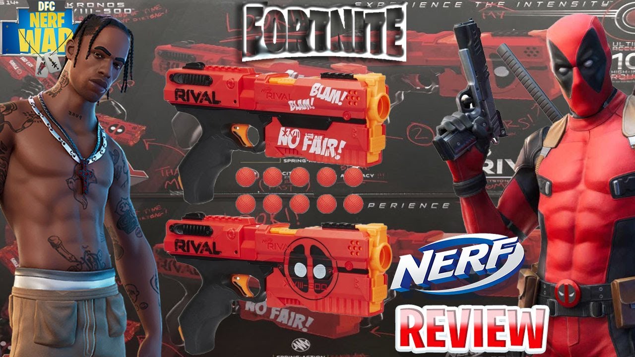 Nerf War Unboxing Nerf Rival Deadpool Kronos XVIII-500 Review - YouTube