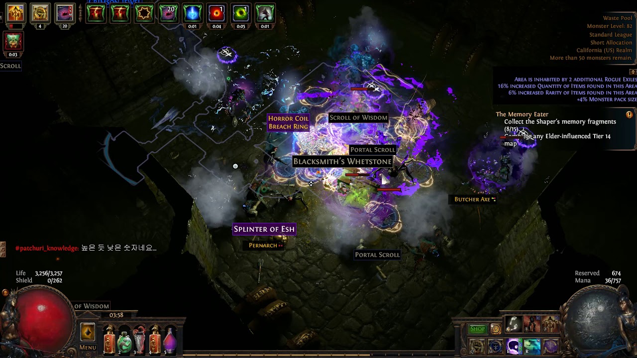 Path Of Exile - death aura , life ,Arakaali's Fang - YouTube