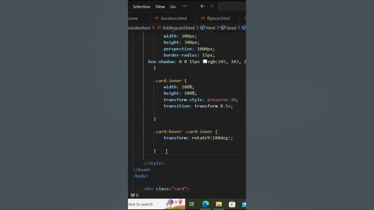 folding animation html css#shorts - YouTube