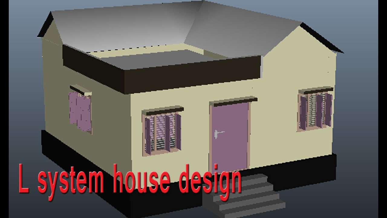 L system house design - YouTube