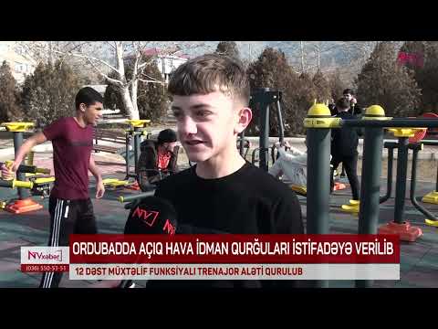 Ordubad şəhərində açıq hava idman qurğuları istifadəyə verilib