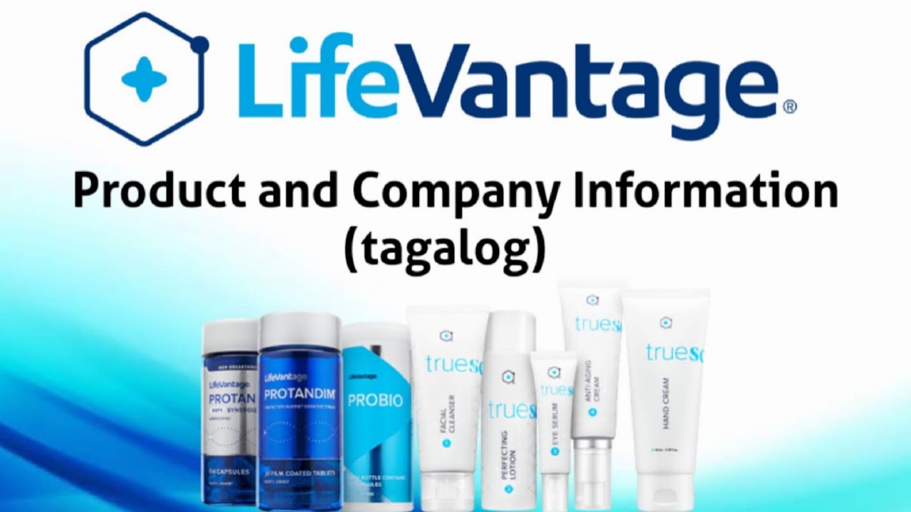 LifeVantage | Product and Company Information (tagalog) ItsCed - YouTube