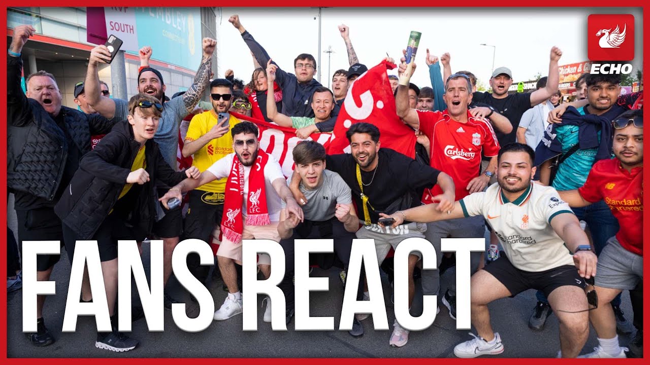 LFC fans get interviewed following the win - YouTube
