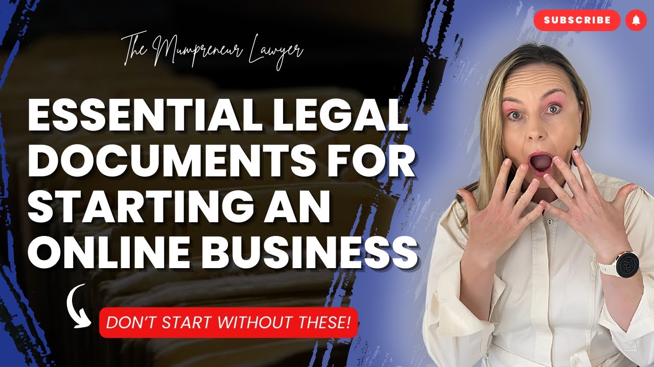 Essential Legal Documents for Starting an Online Business - YouTube