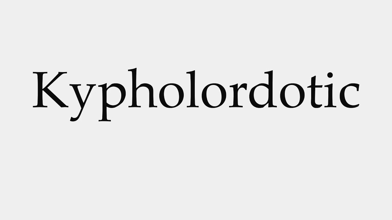 Kypholordosis