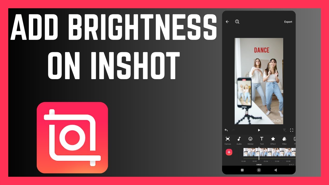 How To Add Brightness On InShot Videos - YouTube