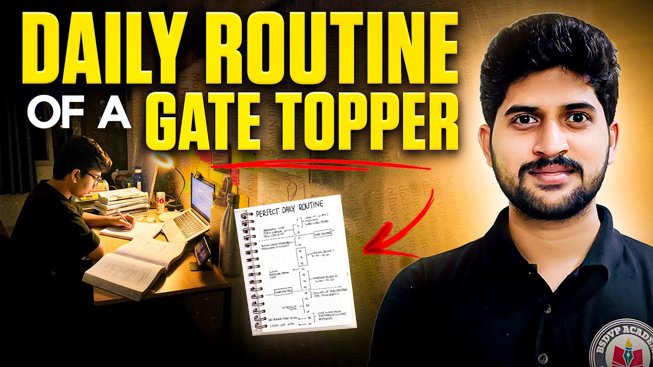 Daily Routine of GATE topper | Gate Preparation plan | best strategy ...
