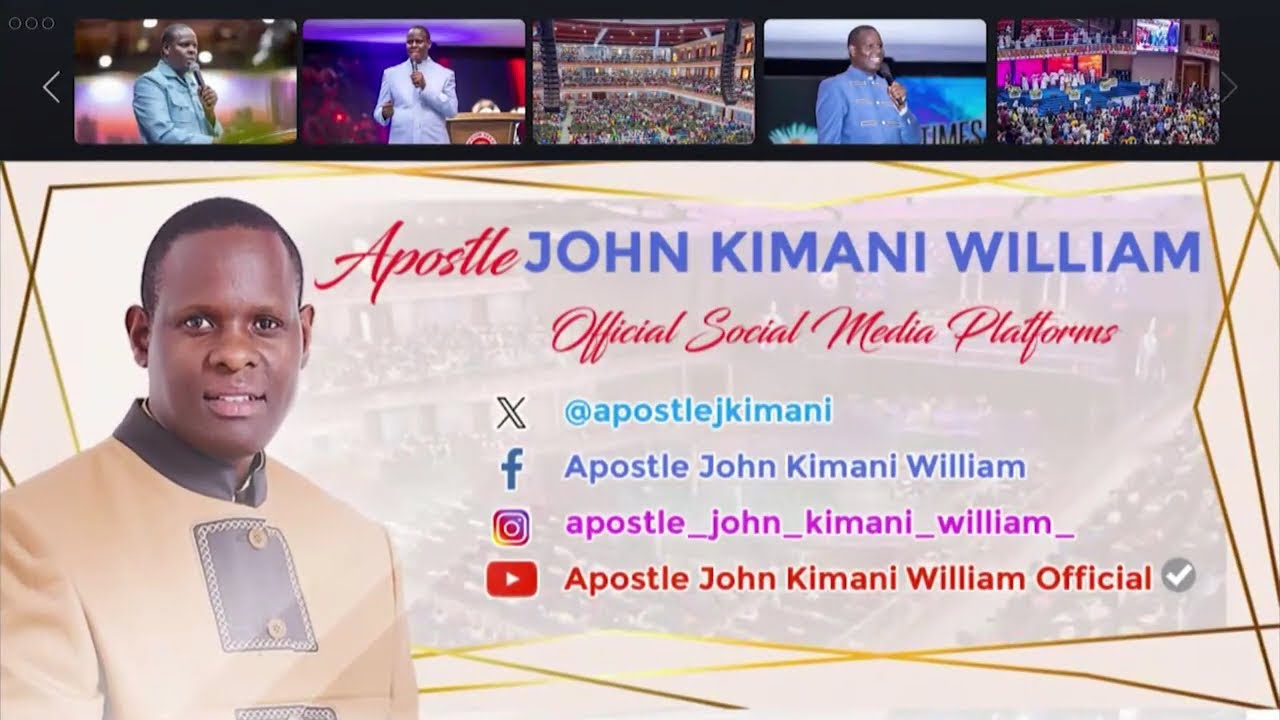 LAUNCHING INTO THE DEEP || APOSTLE JOHN KIMANI WILLIAM - YouTube