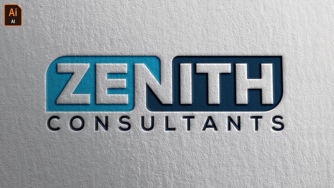 professional logo design | How to make Consultant logo on illustrator ...