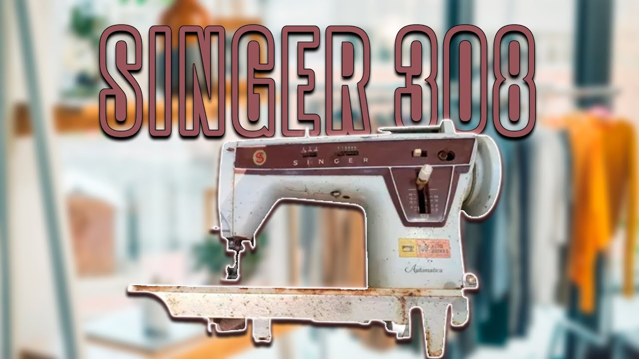 CAMBIO DE LIGA/GOMA DE MAQUINA DE COSER SINGER 308 - YouTube