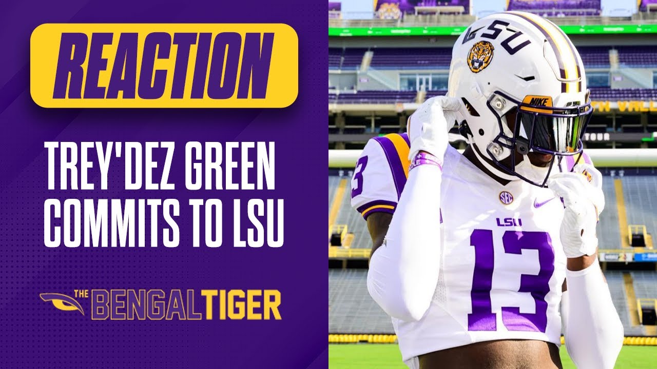 BREAKING: Trey'Dez Green commits to LSU Football | Next up for LSU ...