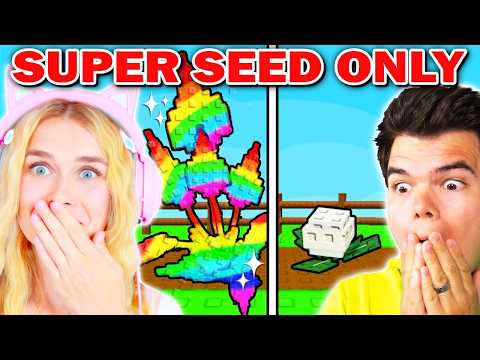 SUPER SEED ONLY Challenge Boyfriend vs Girlfriend In Grow A Garden! (Roblox)