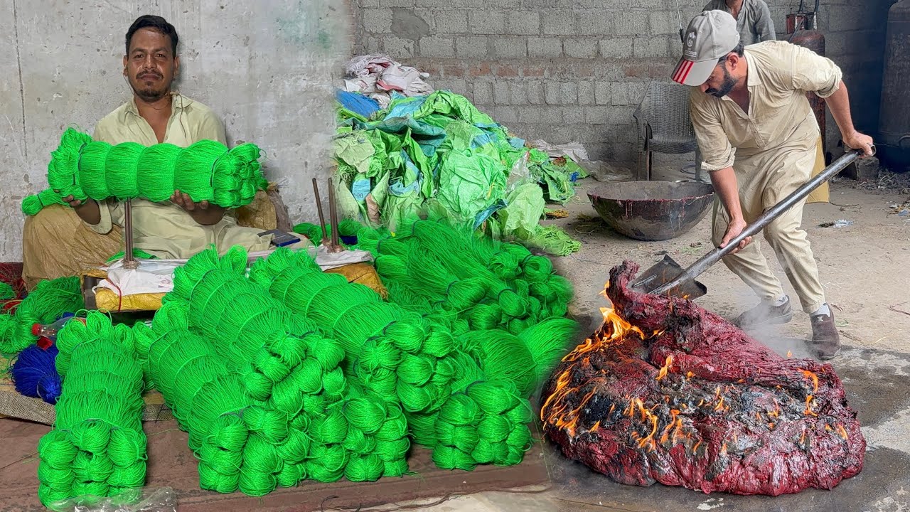 How To Make Highl Quality Nylon Cot Rope |Amazing Recycling Process of ...