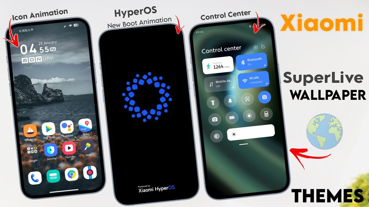 Xiaomi Most Awaited Customize Themes HyperOS Boot Animation, Icon ...